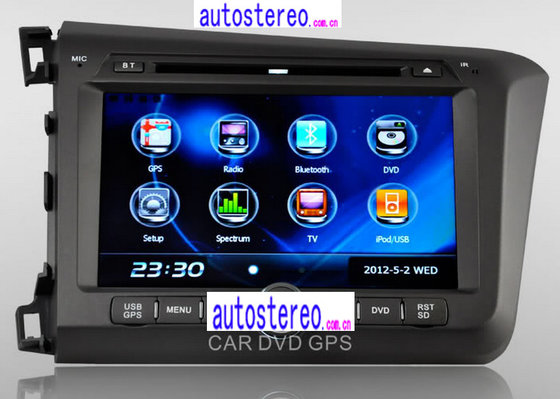 8 Inch Multi-language Autoradio for Honda Civic GPS Sat Navigation System