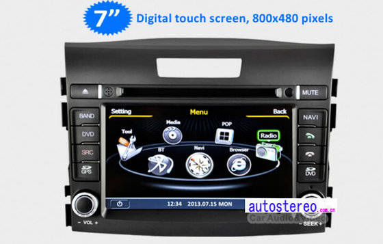 WinCE 6.0 Honda Sat Nav DVD Automotive GPS Navigation with iPod / Three Zone / SWC