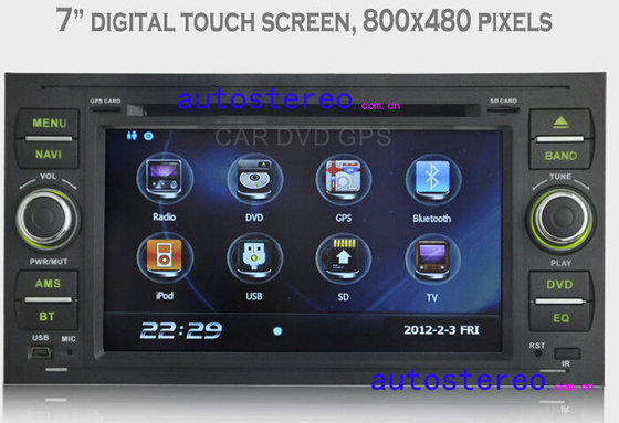 Ford Car Stereo for Focus / Transit / Kuga / Fiesta / Galaxy With WinCE 6.0 GPS NAV / Bluetooth