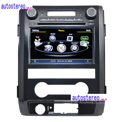 8'' Touch Screen Ford Car Stereo GPS Headunit Multimedia DVD Player For Ford F150 2009 - 2012