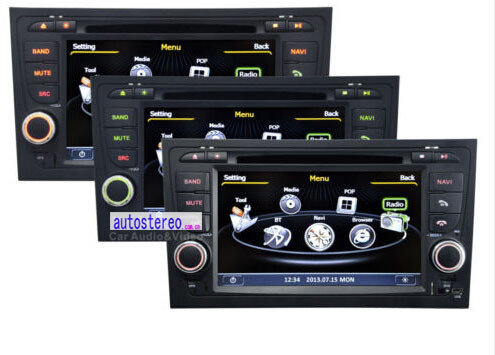 3G Wifi Audi Car Stereo 7'' Car Stereo GPS Headunit Multimedia  for Audi A4 S4 2002 - 2008