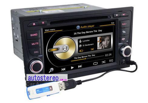 3G Wifi Audi Car Stereo 7'' Car Stereo GPS Headunit Multimedia  for Audi A4 S4 2002 - 2008