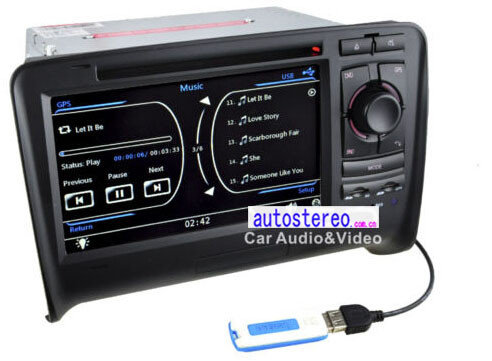 Car Dash for Audi TT Stereo GPS Navigation Audi Car Stereo With Sat Nav WinCE 6.0 / Phonebook
