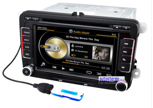 VW Golf Jetta Touch Screen Car Stereo with Sat Nav and Bluetooth