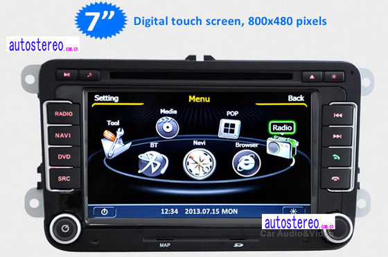 VW Golf Jetta Touch Screen Car Stereo with Sat Nav and Bluetooth