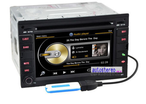 Bluetooth Car Stereo Sat Nav Digital Touch Screen with DVD iPod USB