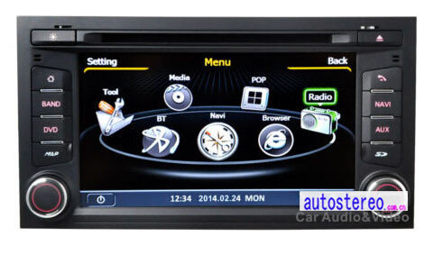 Auto DVD Player Car Stereo Sat Nav Bluetooth / DVD Sat Nav Car Stereo