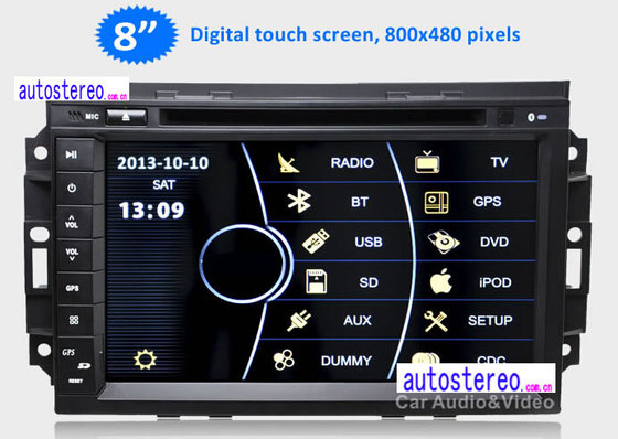 Digital Touch Screen HD Car Stereo / 2 Din GPS Sat Nav DVD Player
