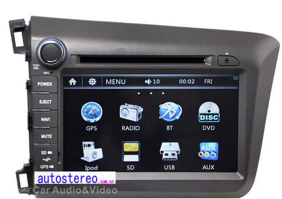 Honda Civic GPS Honda Sat Nav DVD Autoradio Auto Multimedia System 8''  Touch Screen