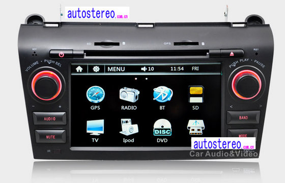 7 Inch DVD GPS Multimedia Navigation for Mazda 3 2003 - 2009 with Phonebook