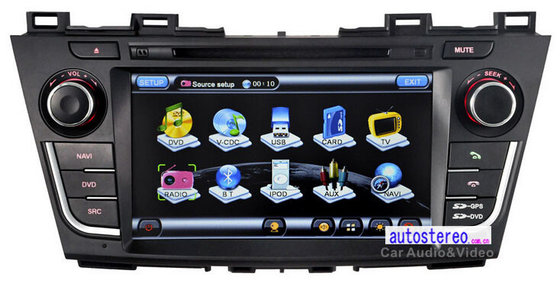 Dual Zone 8" DVD GPS Touch Screen Car Stereo Bluetooth for Mazda 5