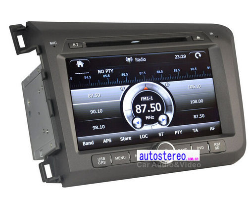 8" Touch Screen Autoradio for Honda Civic GPS Sat Navigation System DVD Player Headunit BT LHD