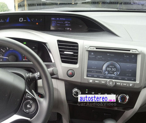 8" Touch Screen Autoradio for Honda Civic GPS Sat Navigation System DVD Player Headunit BT LHD
