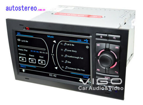 Radio Multimedia Car DVD Stereo / GPS Satnav for Audi A4 S4 Headunit
