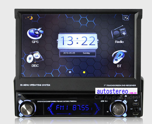 Auto Radio RDS Navigation Car Stereo with Sat Nav and Bluetooth Touch Screen
