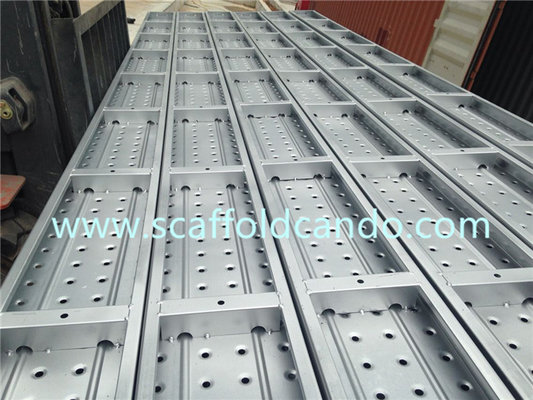 Galvanized Q195 scaffolding steel plank steel board decking working platform 210,240mm with 2M  4M board