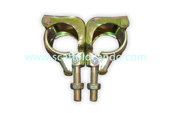 Good quality scaffold forged pressed swivel coupler rotation clamp electro galvanized Q235 for 48.3mm, 48.6mm pipes