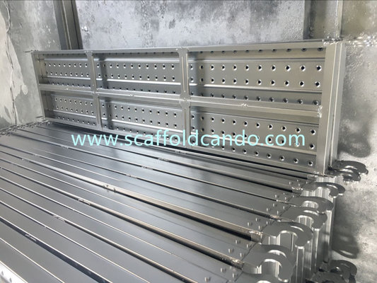 Cuplock Ringlock Frame working platform hook planks 500*1800mm 300*1800m scaffolding galvanized catwalk 43mm 50mm hooks