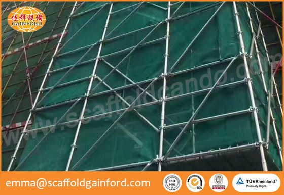 Scaffolding ring lock vertical diagonal to reinforce the loading capacity for ring lock scaffolding system