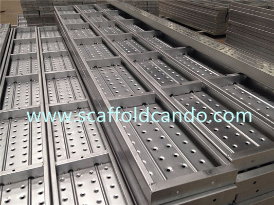 Q195 galvanized scaffolding steel plank steel board decking working platform 250 width with 2.0ML, 3.0ML, 4.0ML