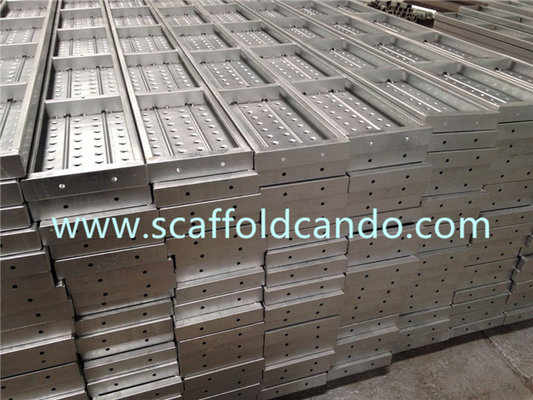 Q195 galvanized scaffolding steel plank steel board decking working platform 250 width with 2.0ML, 3.0ML, 4.0ML