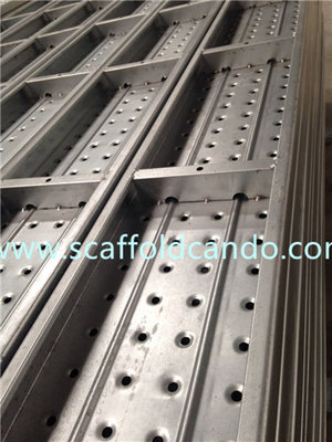 BS1139 EN12811 Galvanized Scaffolding steel plank steel board as working platform 300mmW, 2mL, 3mL, 4mL