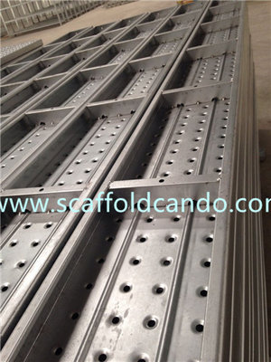 BS1139 EN12811 Galvanized Scaffolding steel plank steel board as working platform 300mmW, 2mL, 3mL, 4mL
