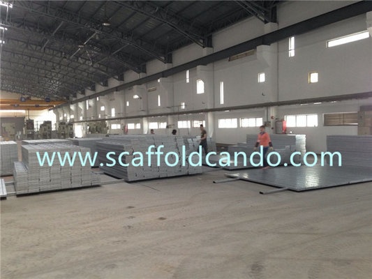 Q195 pre-galvanized scaffolding steel plank, steel board, walking platform decking  BS 1139 EN 12811, size 210,240, 250