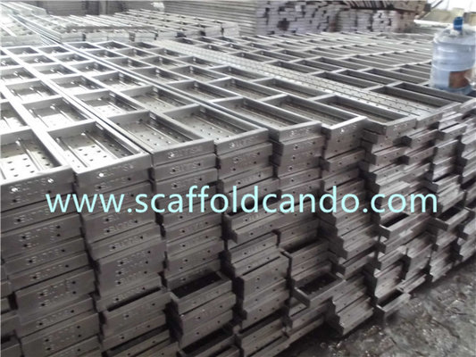 Walking platform Q195 pre-galvanized scaffolding steel plank, metal board 1.1mm 1.2mm thickness 2.0M 3.0M 4.0ML