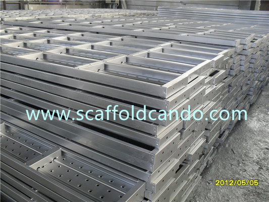 Galvanized Q195 scaffolding steel plank steel board decking working platform 210,240mm with 2M  4M board