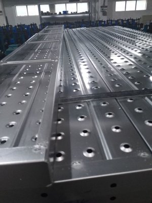 Q195 Silver galvanized scaffolding steel plank steel board working platform 1000mm, 2000mm,3000mm,4000mm