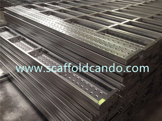 Q195 Silver galvanized scaffolding steel plank steel board working platform 1000mm, 2000mm,3000mm,4000mm