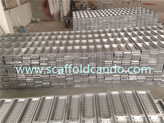 Q195 Silver galvanized scaffolding steel plank steel board working platform 1000mm, 2000mm,3000mm,4000mm