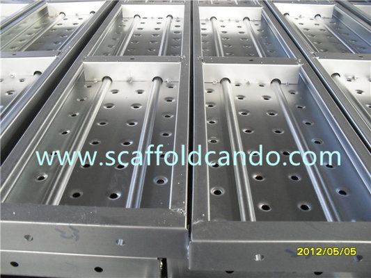 Q195 Silver galvanized scaffolding steel plank steel board working platform 1000mm, 2000mm,3000mm,4000mm