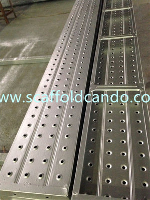 Walking platform decking plank Q195 galvanized scaffolding steel plank steel board with 1000-4000mm length BS1139