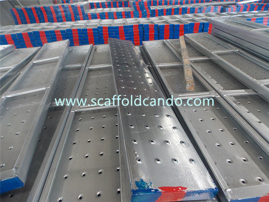 225*38mm galvanized Q195 painting painted scaffolding steel plank, steel board  for working platform EN12811