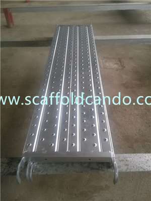 BS 1139 Q235 Galvanized scaffolding steel plank, steel board with hooks 210mm,240mm,250mm,300mm,420mm,480mm,500mm