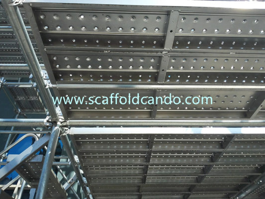 High quality catwalk, galvanized scaffolding steel plank steel board with 50mm hooks match ringlock system 0.9-2.4M