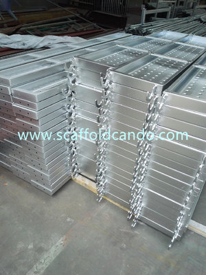 Pre-galvanized Q195 scaffolding steel plank with hooks, working platform, catwalk can match frame and ringlock system