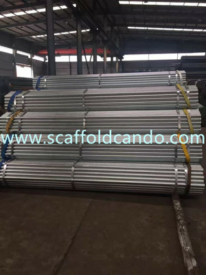 Best price and quality painted galvanized scaffolding steel pipe, GI tube for construction project BS 1139, 48.3*6000mmL