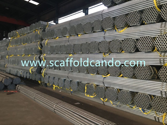 Q235 GI tube, galvanized scaffolding steel pipe, EN10219, 48.3mm O.D, 500mm,1000mm,2000mm,3000mm,4000mm,5000mm,6000mm