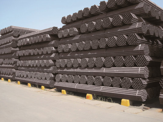 Q235 Q345B MS.Pipe, Black scaffolding steel pipe, OD 48.3mm, 60.3mm EN10219 EN39 BS 1139, with SGS 6000mm, 4000mm,