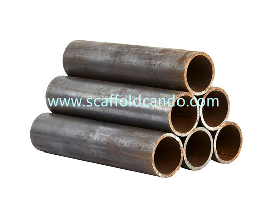 High quality Q235 MS tube, black scaffolding steel pipe for construction project, BS1139, EN10219 AN157 48mm OD with 6ML