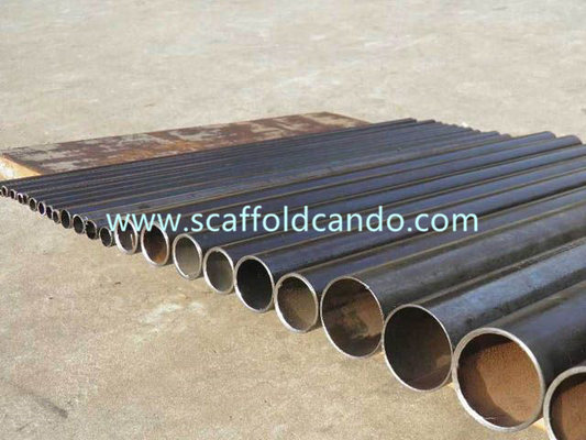 Black welding pipe, MS tube, Q235 scaffolding steel pipe, 48.3mm O.D 6000mm length, with EN 10219 BS 1139 EN 39 SGS