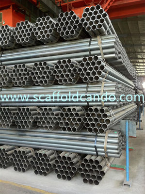 Good quality building engineering use Q235 scaffolding pipe, galvanized scaffold tube 48.3mm O.D BS1139, BS1387 6000mm L
