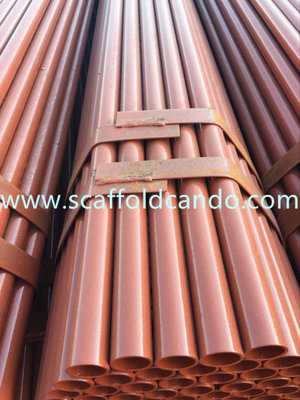 60.3MM 48,3MMOD 0.5ML-6.0ML  Q235 hot dip galvanized scaffolding steel pipe, painted pipe, black MS tube with BS1139