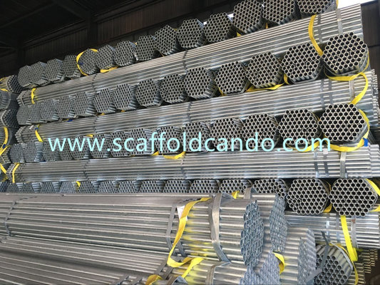 60.3MM 48,3MMOD 0.5ML-6.0ML  Q235 hot dip galvanized scaffolding steel pipe, painted pipe, black MS tube with BS1139