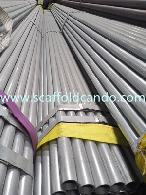 Q235, Q345 HDG scaffolding steel pipe, painted pipe, black tube, 48.3mm,60.3mmOD with 6000mmL  BS1139 for construction