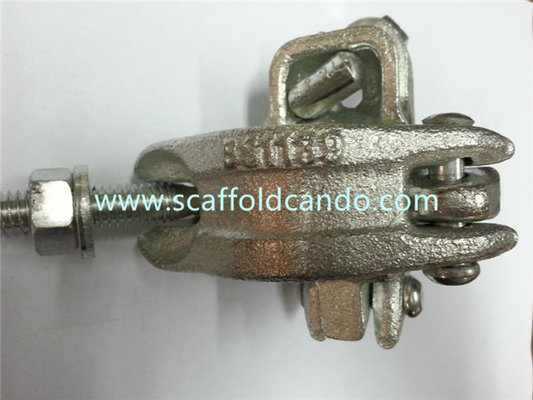 Good loading bearing strength Q235 forged double coupler for connecting OD43mm pipe in scaffolding project