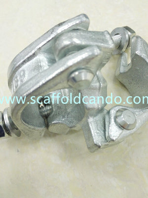 Reliable and robust British scaffold drop forged fixed coupler with electro galvanized for OD48.3mm pipe for sell